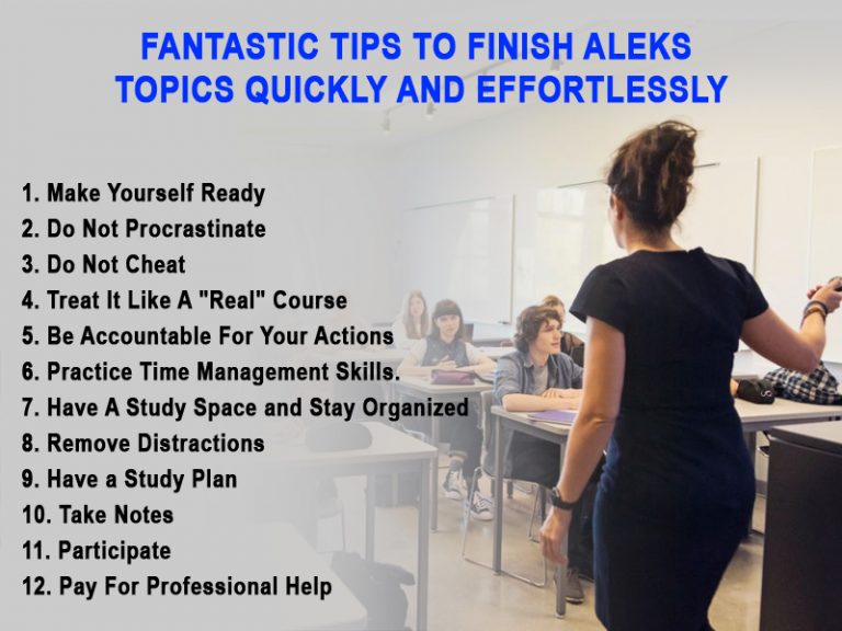 How To Finish Aleks Topics Fast | Gotakemyonlineclass.com