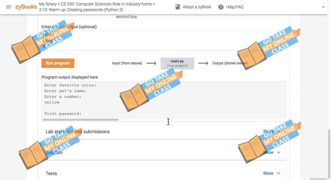 Get accurate zyBooks Answers for top grades now!