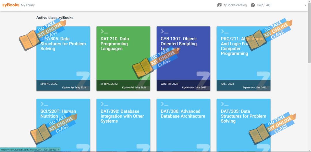 Get accurate zyBooks Answers for top grades now!