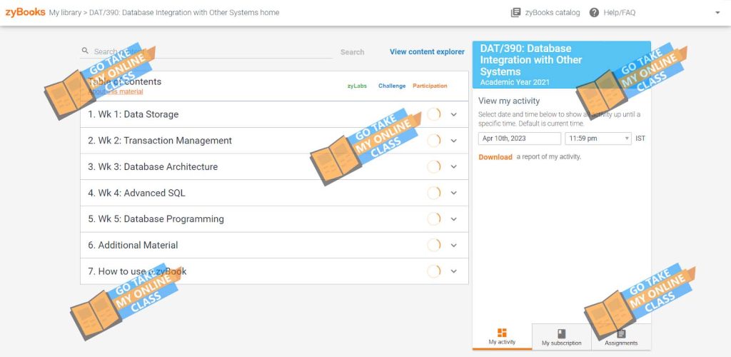 Get accurate zyBooks Answers for top grades now!